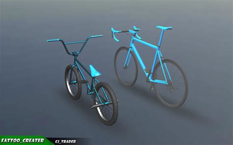 3d Model Low Poly Bicycle Collection Pack 3d Model Vr Ar Low Poly