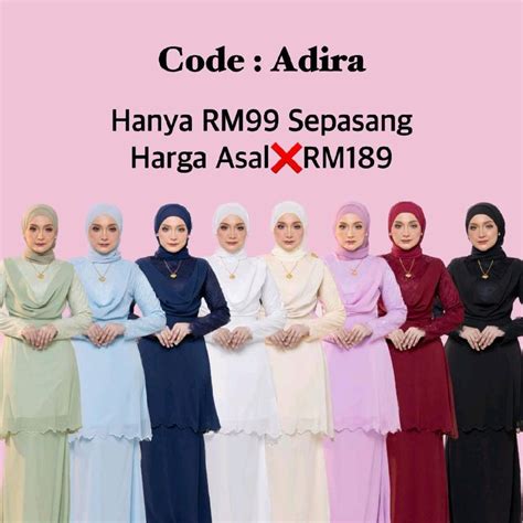 Baju Raya 2024 Code Adira Kurung Tiktok Shop Malaysia