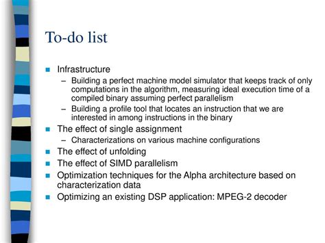 Mapping Dsp Algorithms To A General Purpose Out Of Order Processor
