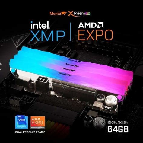Jual V Color Ddr5 Manta Xprism Rgb 64gb 32gbx2 5600mhz Intel Xmp Amd Expo Di Seller Denzcomp