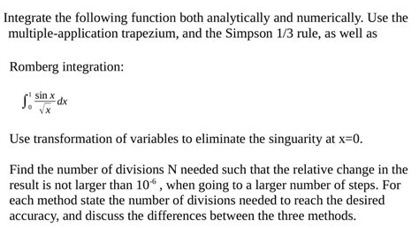 answered integrate the following function both… bartleby