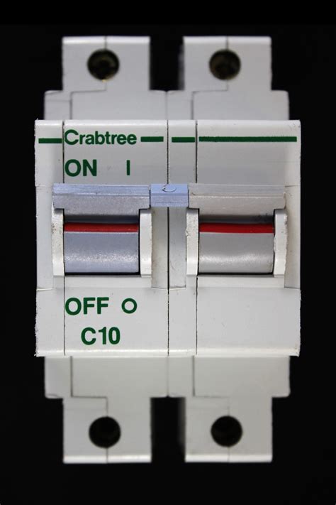 CRABTREE 10 CURVE C 16kA DOUBLE POLE MCB CIRCUIT BREAKER POLESTAR