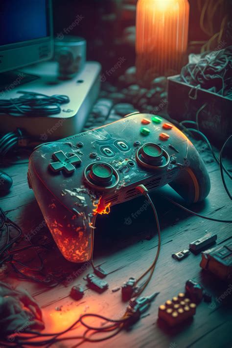 Premium Photo Video Game Controller Minimalist Created With Generative Ai Technology