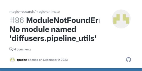 ModuleNotFoundError No Module Named Diffusers Pipeline Utils Issue