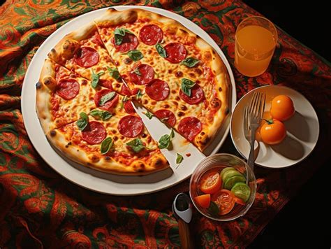 Premium Photo Top View Of Italian Pizzas Of Four Seasons And Hawaiian