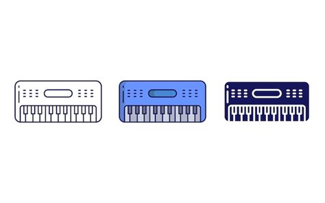 Icono De Vector De Sintetizador Vector Premium