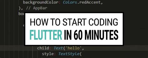 How To Start Coding Flutter In 60 Minutes Bit Ly 3mmofpd Sinan Ata