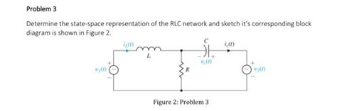 Solved Problem 3 Determine The State Space Representation Of