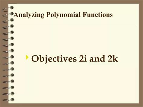 Ppt Analyzing Polynomial Functions Powerpoint Presentation Free