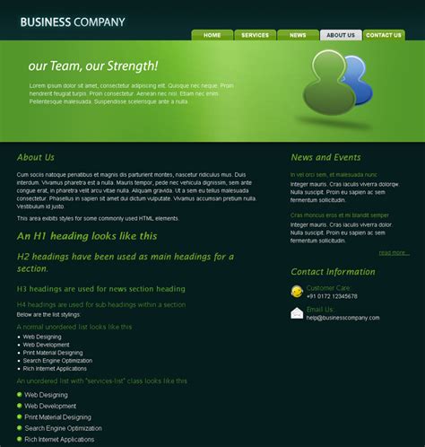 Business Company HTML Template By Rjoshicool ThemeForest