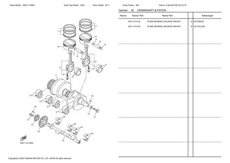 Vmx17 Vmax Crankshaft And Piston Pdf Motorcycles Automotive