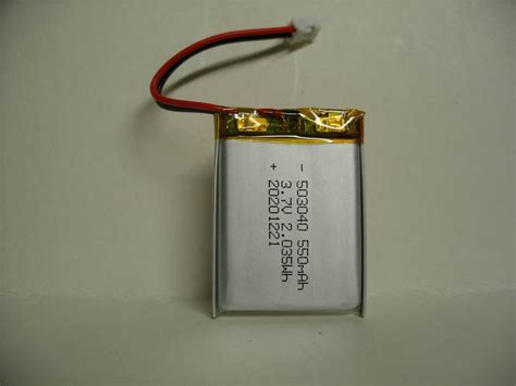 Аккумулятор 503040 , 500mAh 3.7V Li-pol литий-полимерный, цена 260 грн ...