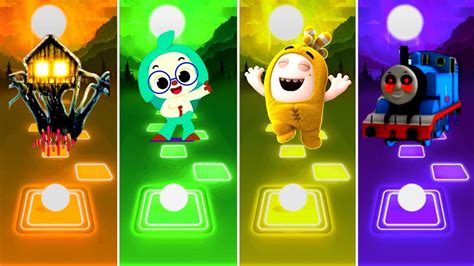 Spider House Head Pinkfong Hogi Bubbles Oddbods Thomas Train Exe Tiles Hop EDM Rush
