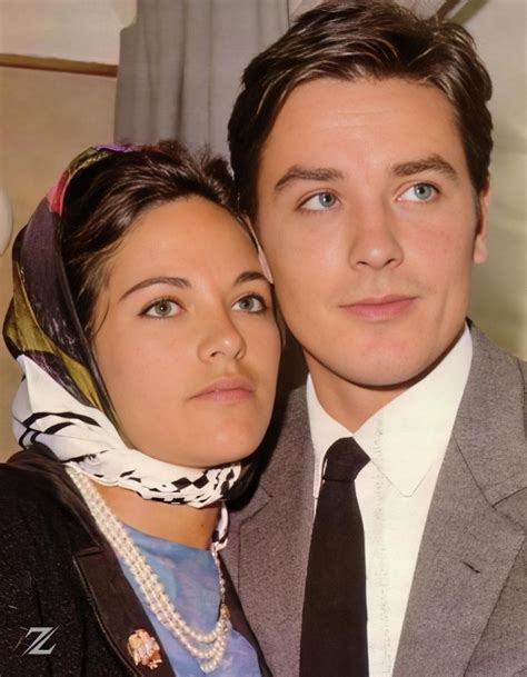 Cinematic Alain Delon Et Nathalie Delon Née Nathalie Barthelemy