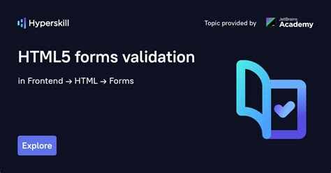 Html5 Forms Validation · Hyperskill