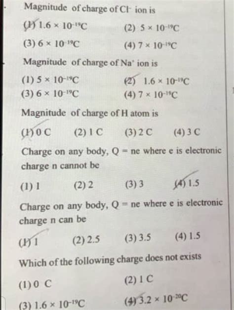 Magnitude Of Charge Of Na′ Ion Is Filo