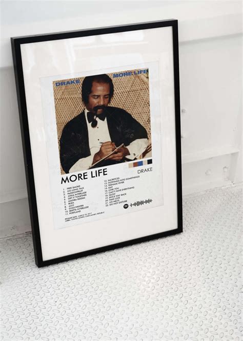 Drake Poster More Life Poster Drake More Life Album Poster Drake
