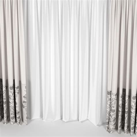 얇은 명주 그물과 커튼 3d 모델 19 Max Free3d