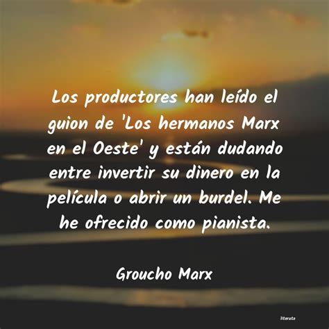 Frases Groucho Marx Amistad Literato