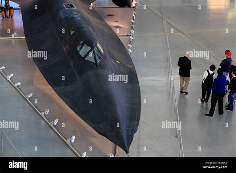 Lockheed Sr 71 Blackbird Aircraft On Display At The Udvar Hazy Center