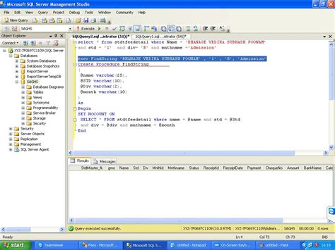 sql select query not retrieving records when executed in stored