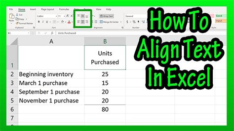 How To Align Vertically And Horizontally Text In Cells In Excel Explained Youtube