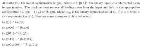 Construct A Deterministic Turing Machine M That