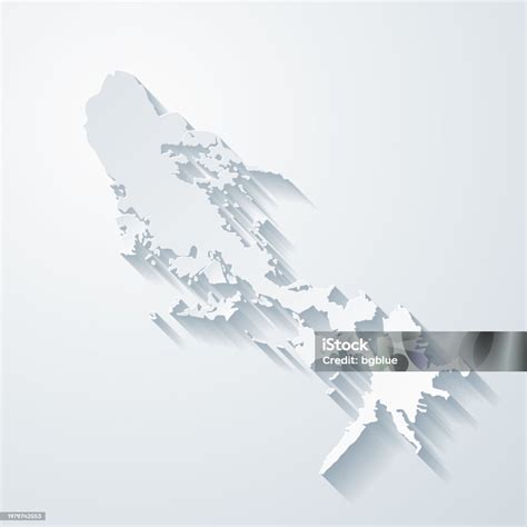 Plaquemines 교구 루이지애나 빈 배경에 종이 자르기 효과가 있는 지도 0명에 대한 스톡 벡터 아트 및 기타 이미지