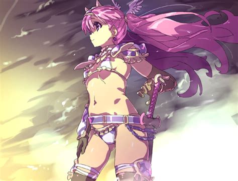 Rule 34 1girls Bikini Bikini Armor Explorers Cute Petite Purple Hair