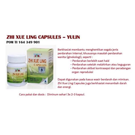 Jual Zhi Xue Ling Capsules Shopee Indonesia