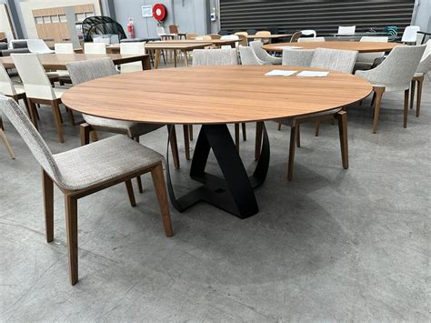 Bon Bon Tables 160cm Canaletto Walnut Top Cosh Living