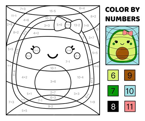 Premium Vector Avocado Girl Solve The Problem Color The Picture