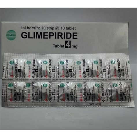 Jual Glimepiride 4 Mg 10 Tablet Shopee Indonesia