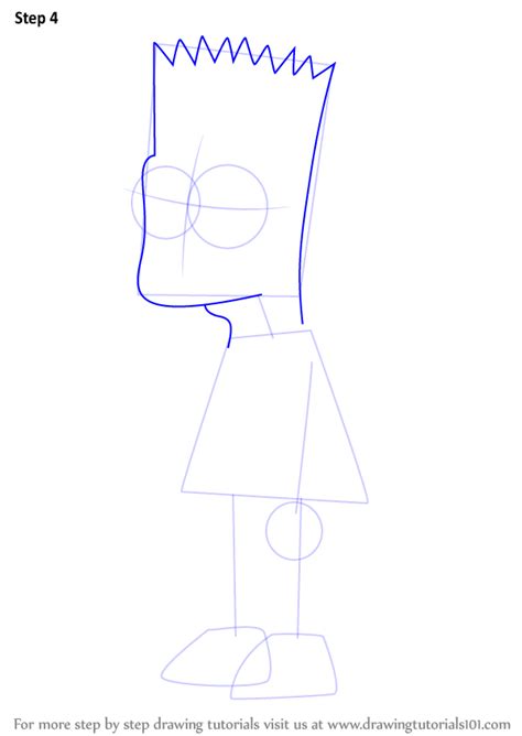 Learn How To Draw Bart Simpson From The Simpsons The Simpsons Step By Step Drawing Tutorials