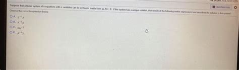 Solved A B Ifa Is A 2x2 Invertible Matrix Then Which Of