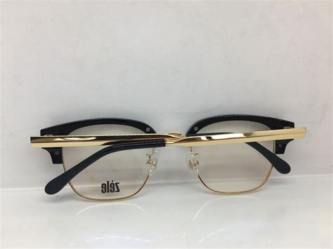 Other Zele Gold Black Malcolm X Eyeglasses Frame Grailed
