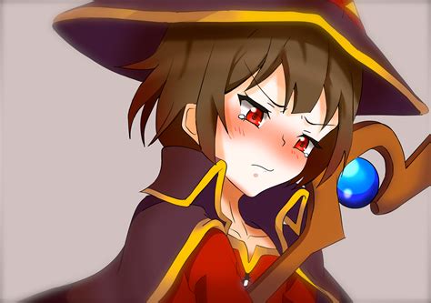 Megumin Blush Konosuba 4k Ultra Hd Wallpaper By Qurawn