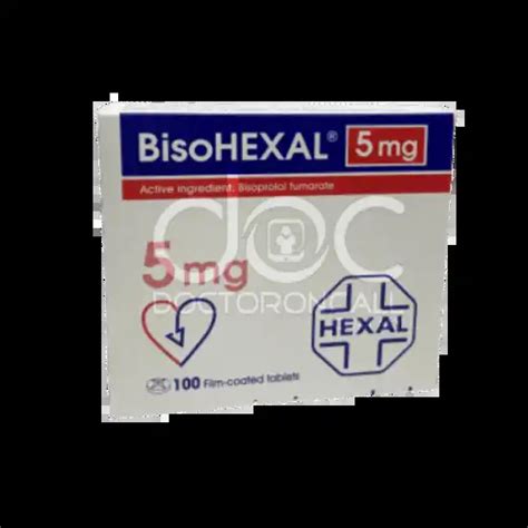 Bisohexal Bisoprolol 5mg Tablet 25s Strip