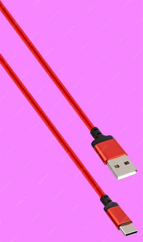 Premium Photo Usb And Typec Cable And Connector Insulated On White