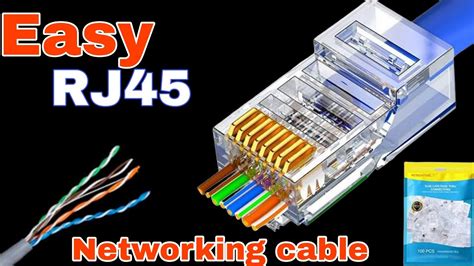 How To Wire Up Ethernet Plugs The Easy Way Cat5e Cat6 Rj45 Pass