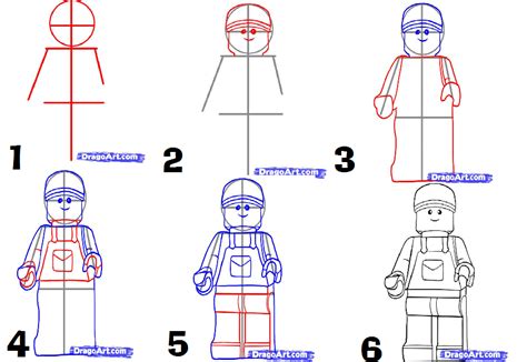 Lego Red Arrow Drawing