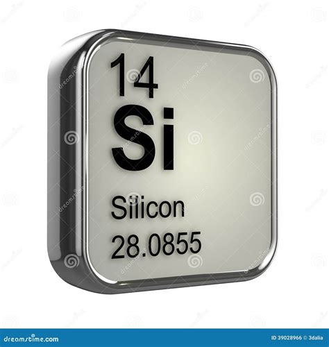 3d Silicon Element Stock Illustration Illustration Of Experiment