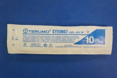 Terumo Syringe Luer Lock Tip 10ccml ~ Box Of 100