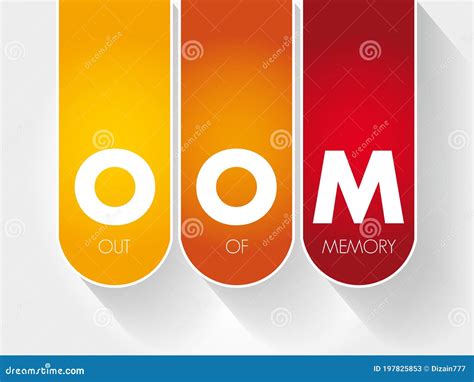 OOM Out Of Memory Acronym Stock Illustration Illustration Of Term Technology