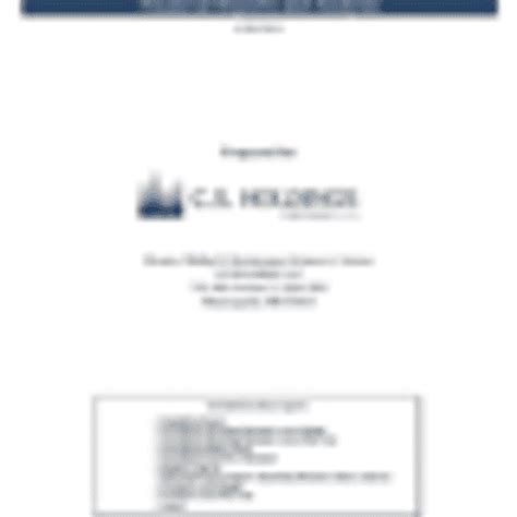 Example Financial Reporting Package