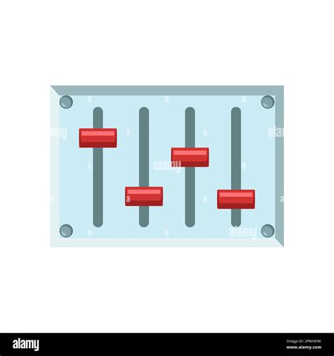 Control Panel With Sliders Vector Illustration Stock Vector Image And Art Alamy