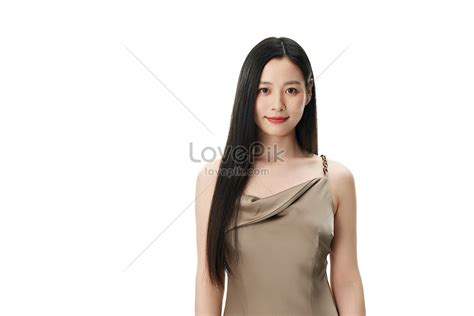 달콤한 검은색 긴 머리 소녀 이미지 사진 무료 다운로드 Lovepik