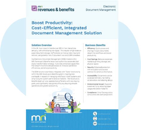 Boost Productivity And Save Operational Costs With MRIs Document Management Solution Built For