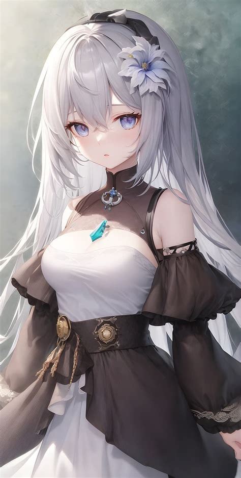 Anime Ninja Girl With Silver Hair