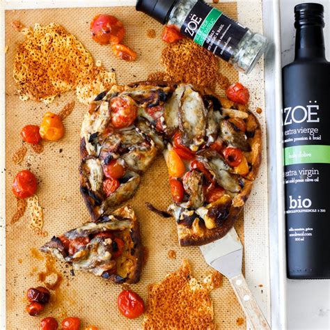 Roasted Eggplant Flatbread Chef Sabrina Mancin